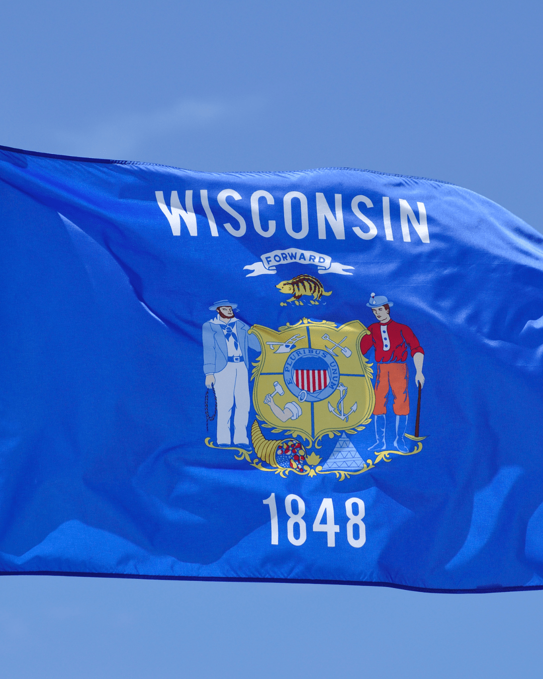 Wisconsin State Flags for Outdoor and Indoor Display – Liberty Flag ...