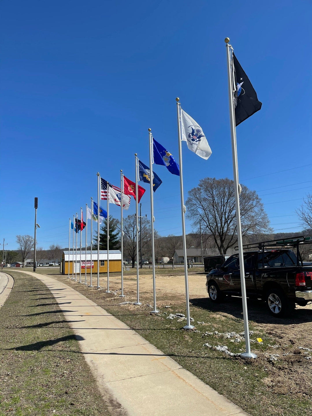Aluminum Flagpoles USA Made | Heavy Duty Flag Poles & American Flagpole ...